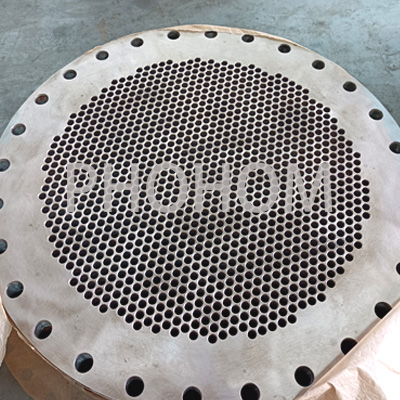 Clad tube sheet
